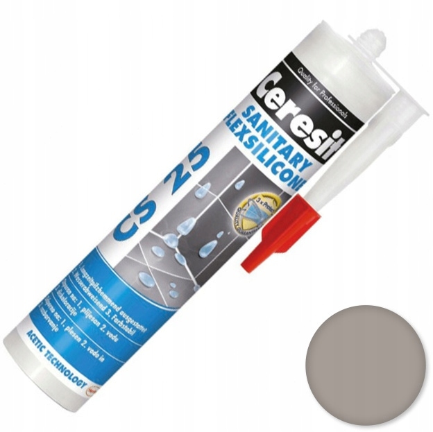 Silikon sanitarny Ceresit CS25 280ml (12) - CEMENTGRAY - Senus.pl